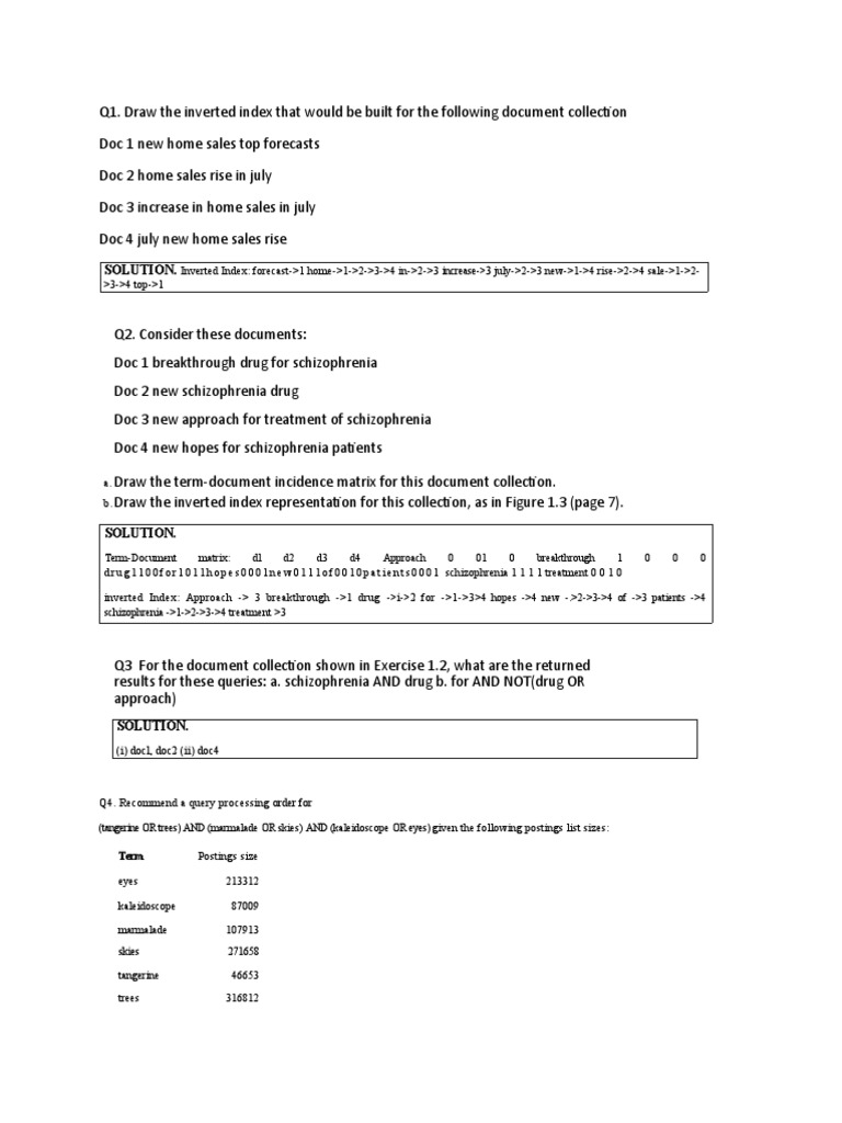 Mid Ir Exam | PDF | Information Retrieval | Computing