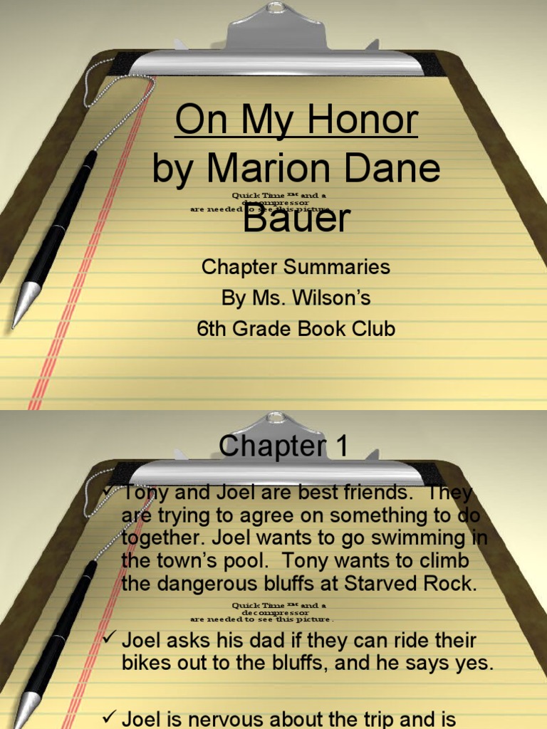 On My Honor - Chapter Summaries | PDF | Art