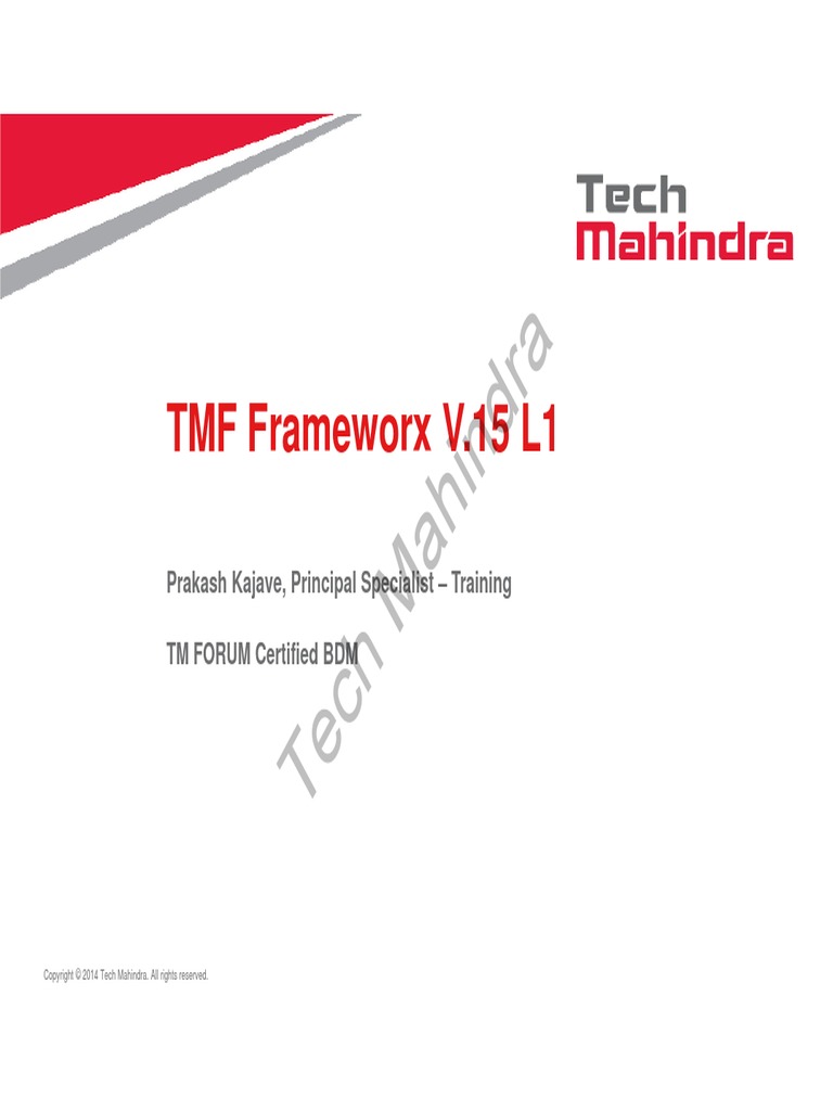 Ss1169 - Telecom Frameworx l1TMF | PDF | Information Technology Management | Information Technology