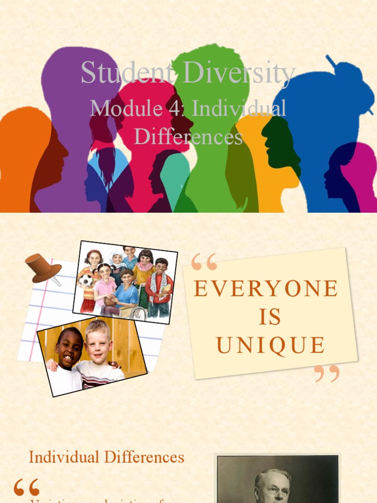 Module 4 Individual Differences | PDF | Race (Human Categorization) | Learning