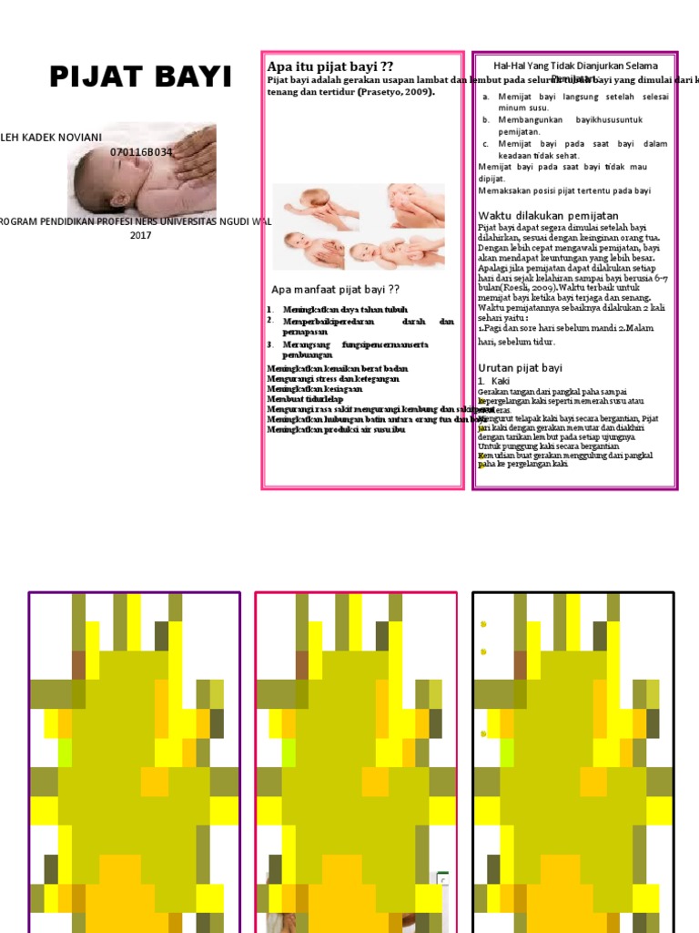 Leaflet Pijat Bayi | PDF