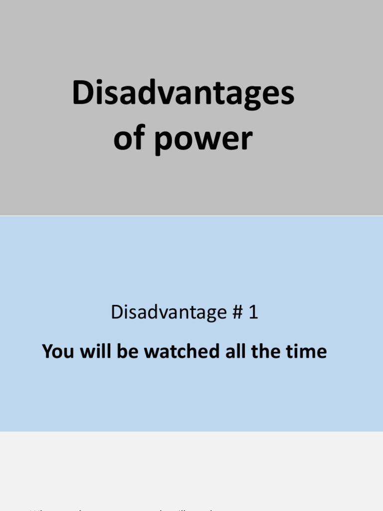 Disadvantages of Power | PDF | Cognitive Science | Social Psychology