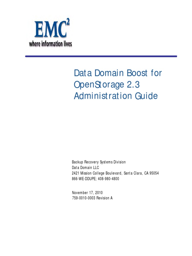 Dd Boost For Ost Admin Guide Pdf Backup Operating System