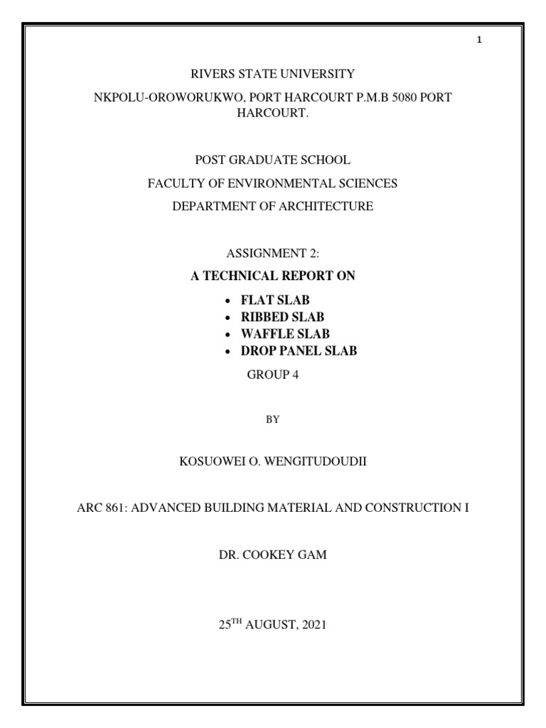 Types of Slabs | PDF | Concrete | Precast Concrete