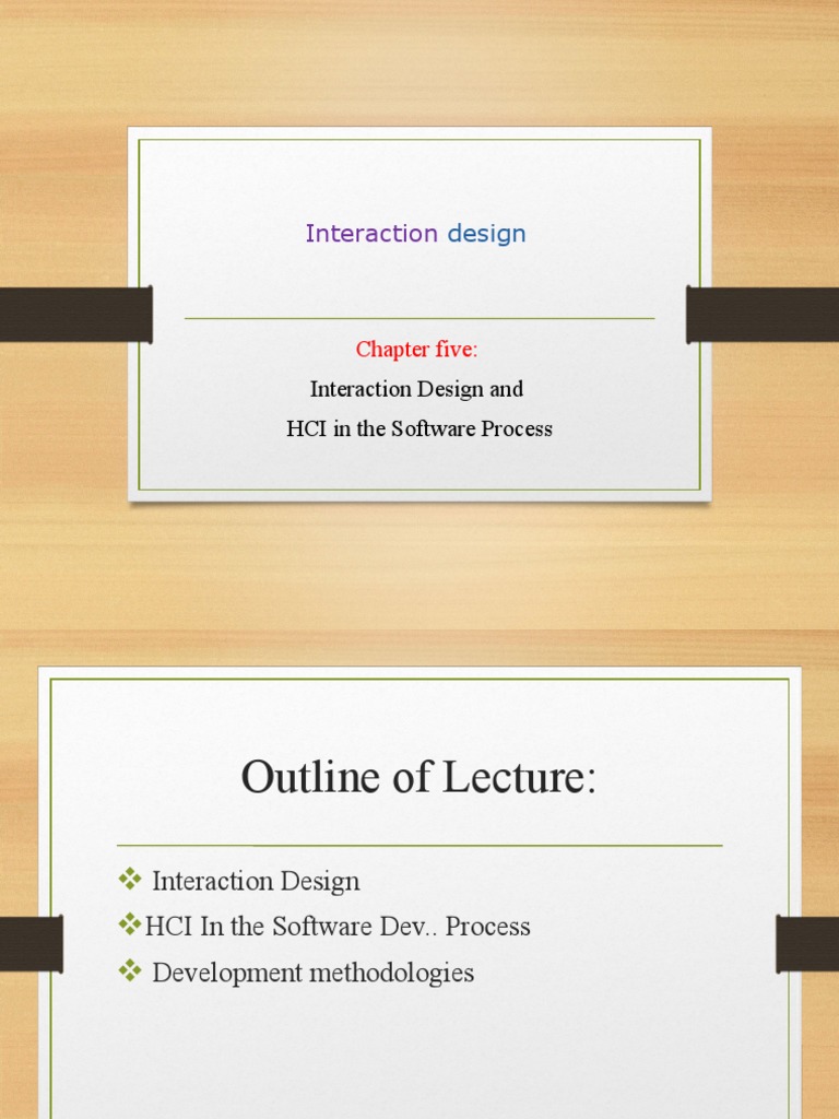Lecture 5 Interaction Design | PDF | Agile Software Development | Usability