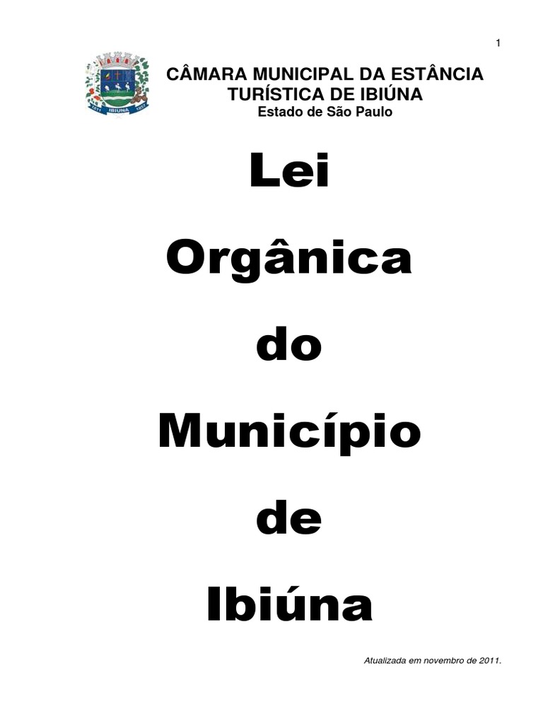 Lei Organica Do Municipio de Ibiuna | Descargar gratis PDF | Vereador ... Lei Organica Do Municipio de Ibiuna | Descargar gratis PDF | Vereador ...