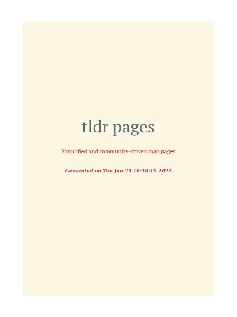 TLDR Book | PDF | File Transfer Protocol | Android (Operating System)