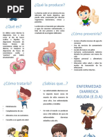 Triptico Edas | PDF | Diarrea | Heces