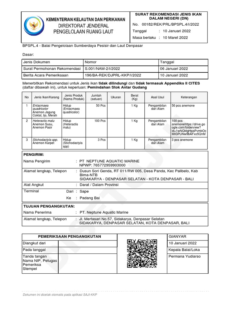Rek PRL BPSPL.4 I 2022 | PDF