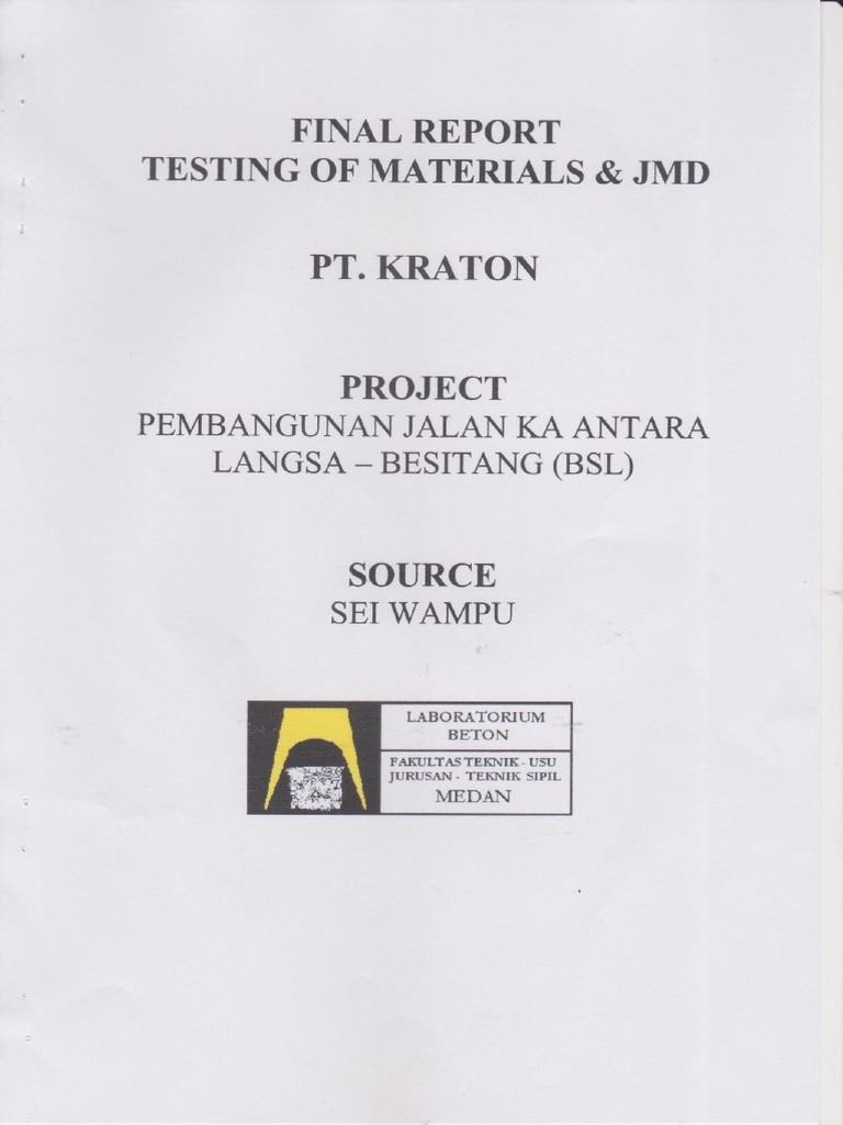 PT - kraton-JMD Concrete Mix Design K-175, K-250, K-350-1 | PDF