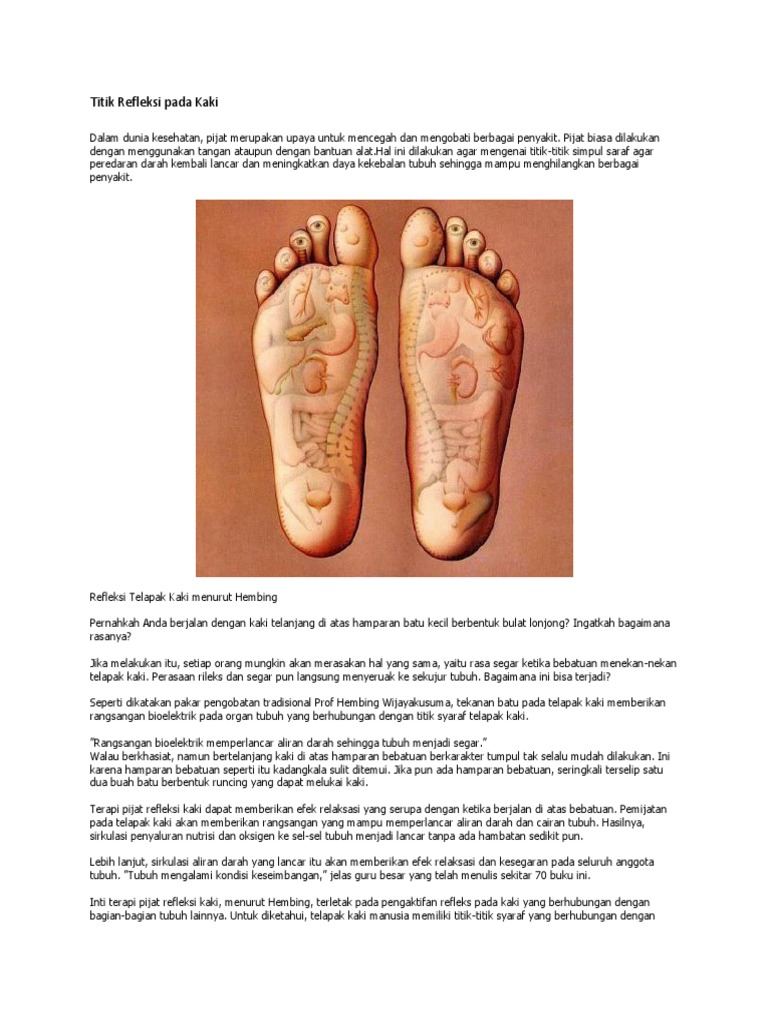 Pijat Refleksi | PDF
