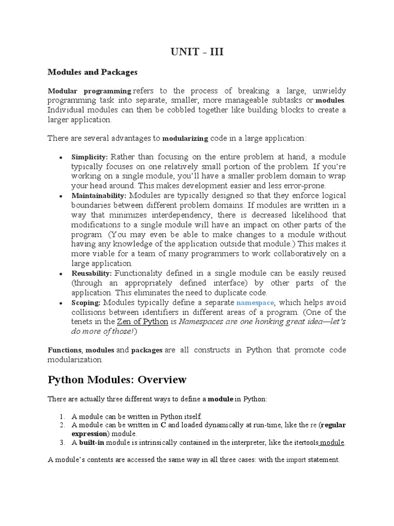 Unit 3 4 5 Bpp Pdf Object Oriented Programming Class Computer Programming
