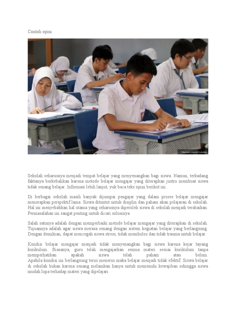 Contoh Opini | PDF