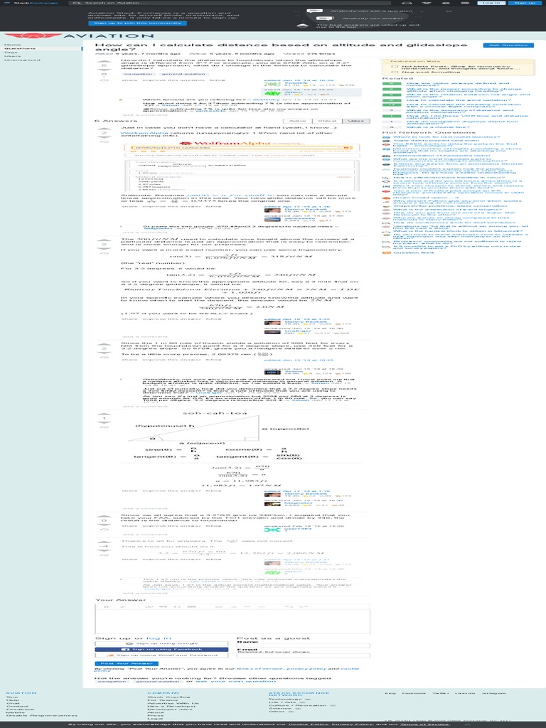 Altitude and Glide Slope Angle | PDF | Internet Privacy | Computing