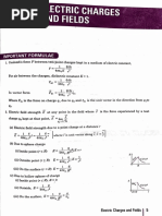 Electrostatic Formulas | PDF | Electric Field | Electrostatics