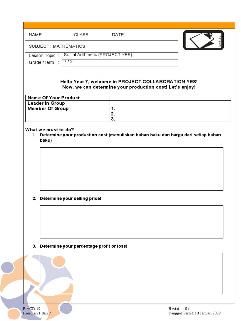 Worksheet Project Yes | PDF | Business | Technology & Engineering
