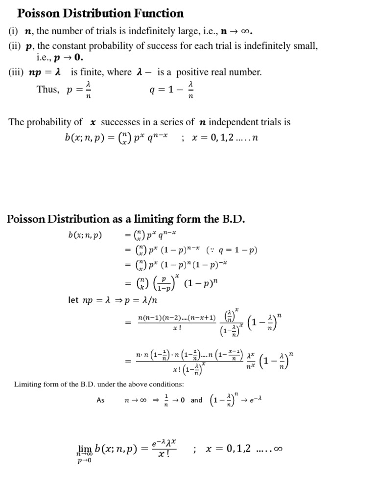 Poisson Distribution Function | PDF | Teaching Mathematics | Poisson ...