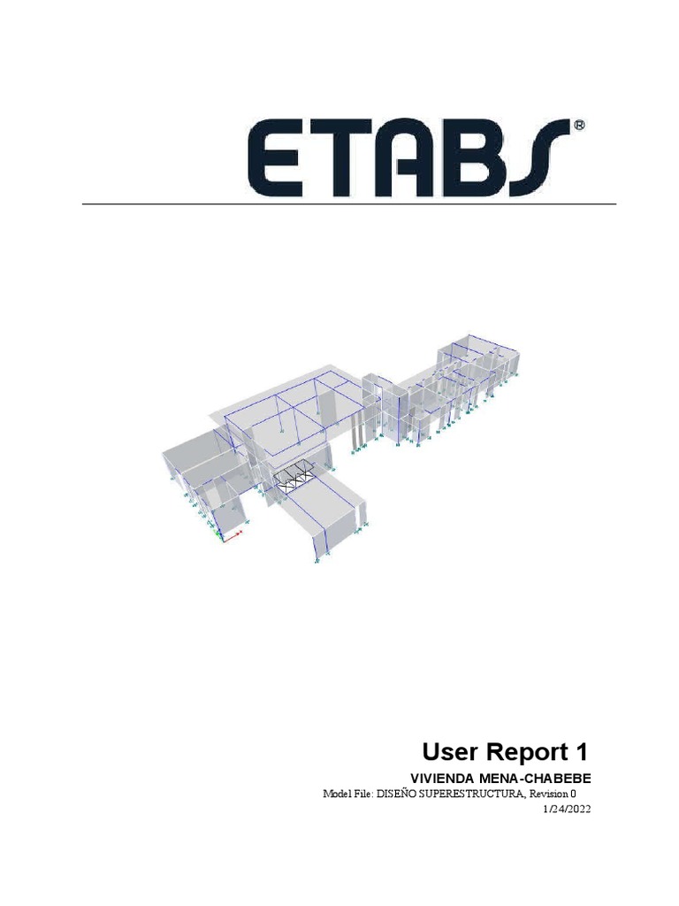 ETABS 19.1.0-Report Design | PDF