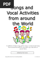 50 Awesome Choir Warm-Ups Cheat Sheet | PDF | Singing | Consonant