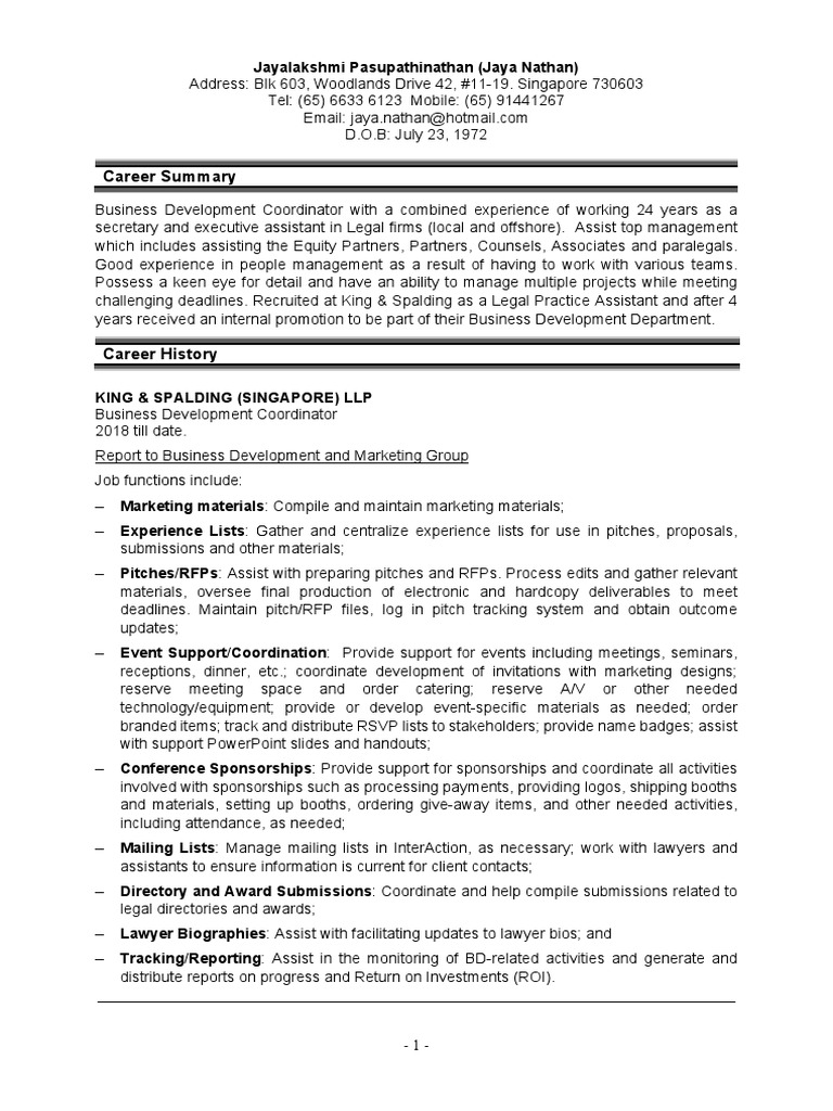 Jaya Nathan Resume | Download Free PDF | Lawyer | Microsoft Power Point