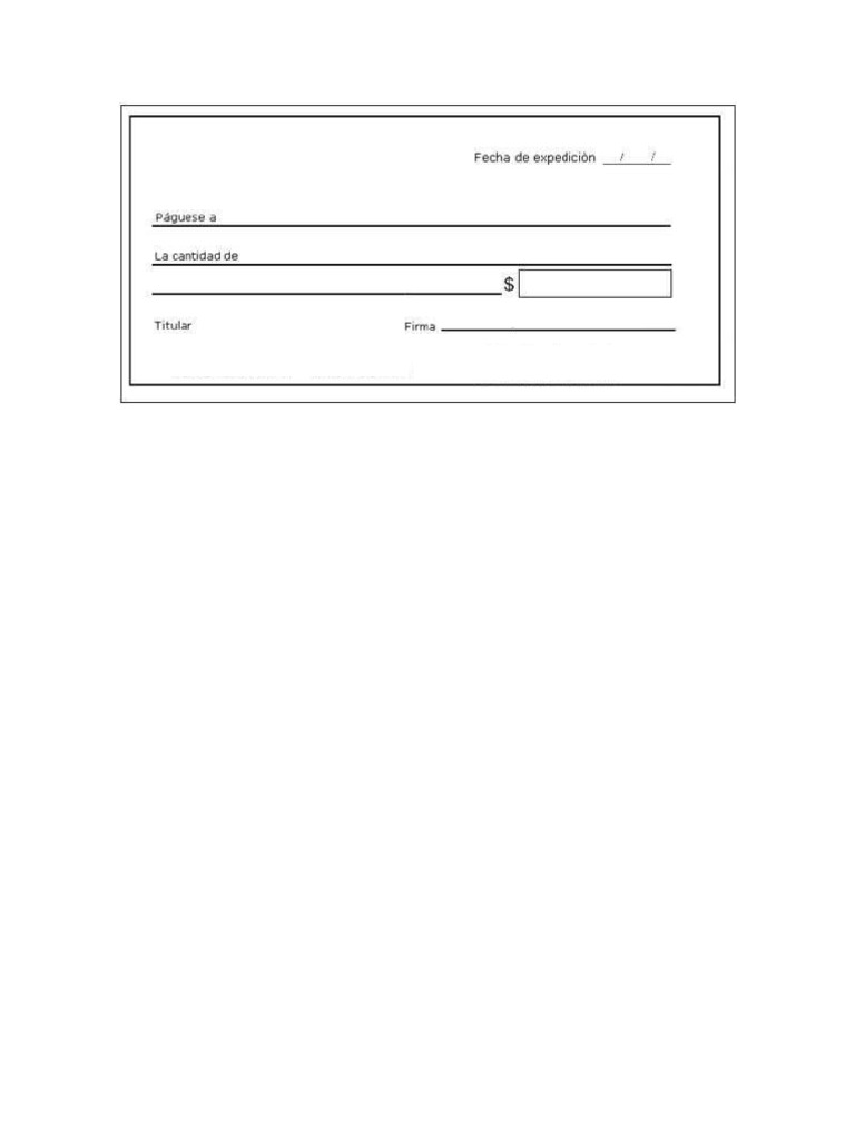 Cheque para Imprimir | PDF