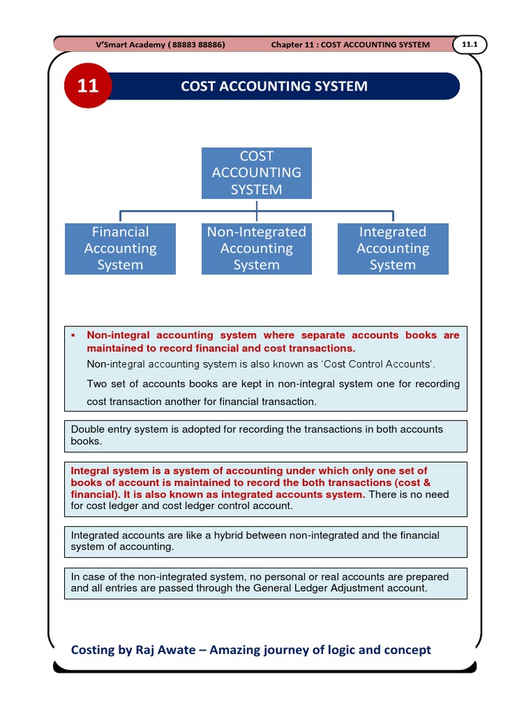 Cost Accounting System 1 Day Revision Notes | PDF | Cost Accounting ...