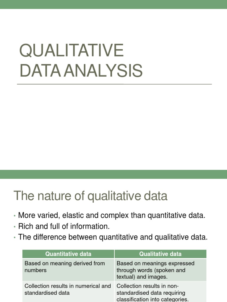 Qualitative Data Analysis | PDF | Qualitative Research | Analysis