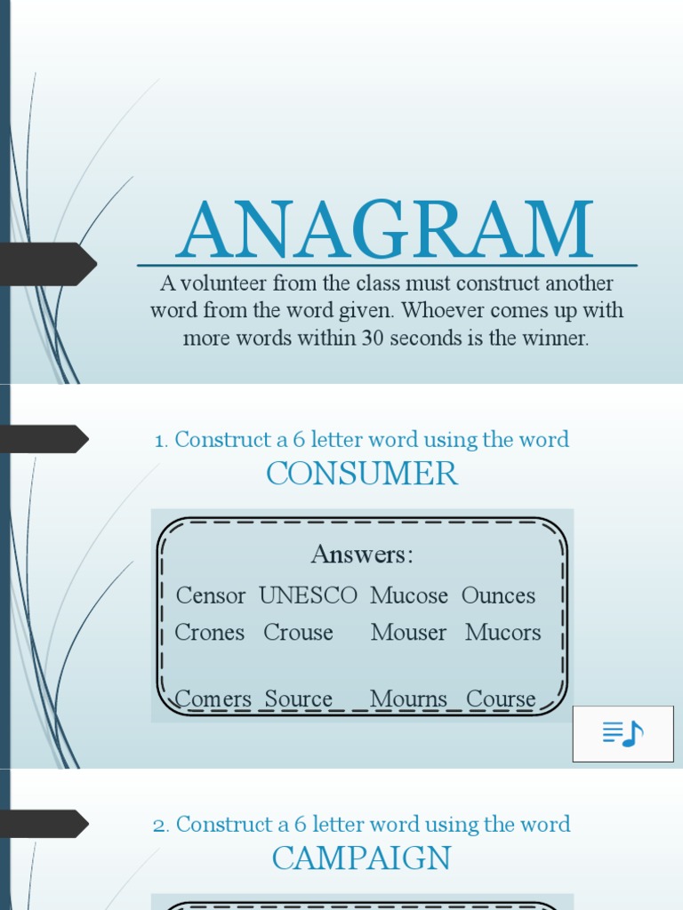 Anagram | PDF