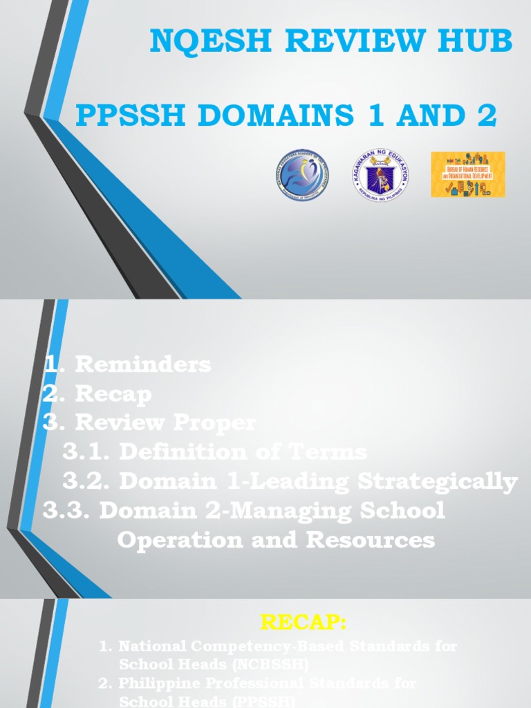 PPSSH Domains 1 and 2 | PDF | Emergency Management | Evaluation
