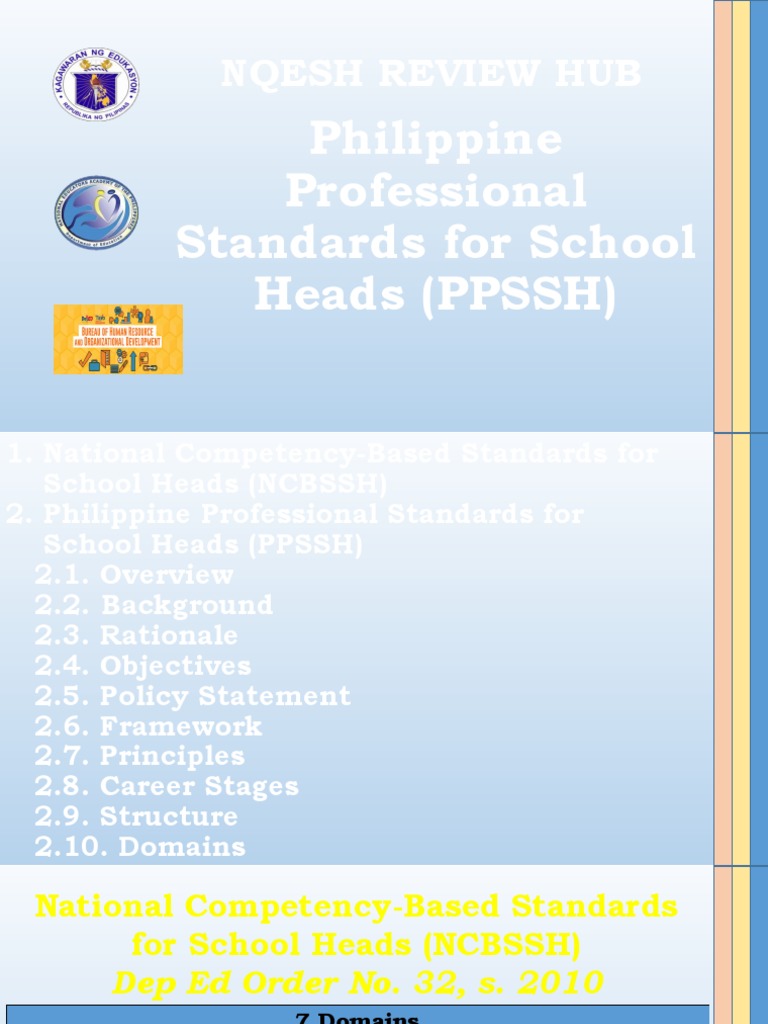 Nqesh Review Hub: Philippine Professional Standards For School Heads ...