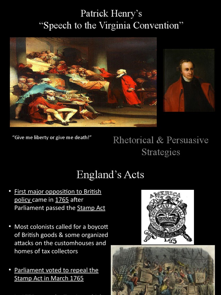 Patrick Henry Speech Tova | PDF | History