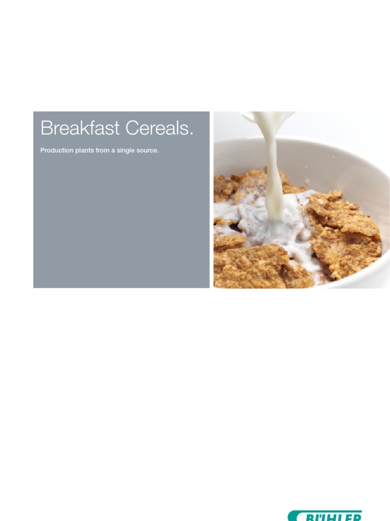 Breakfast Cereals | PDF | Extrusion | Cooking