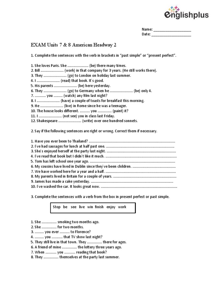 AH2 Exam Units 7 and 8 | PDF | Semantic Units | Grammar