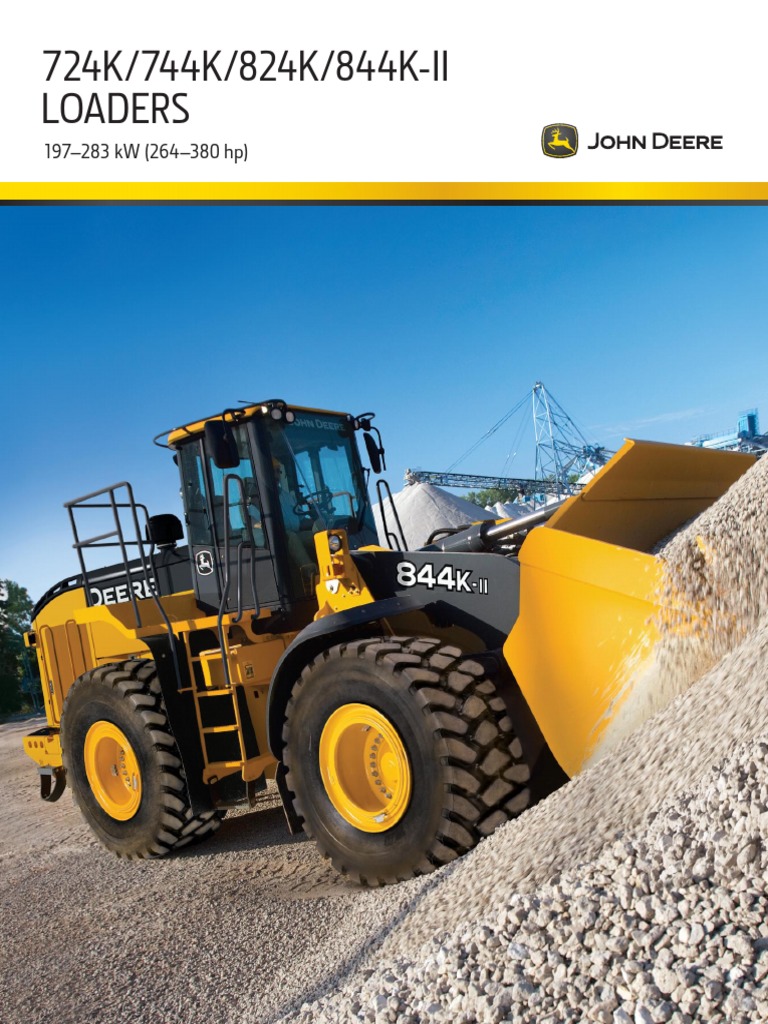 Wheel Loaders K Series 724k 744k 824k 844k II | PDF | Loader (Equipment ...