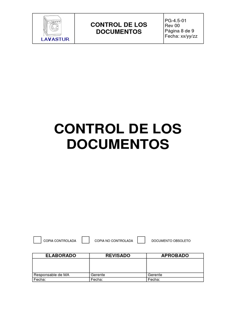 10 Proceso Control Documentos | PDF