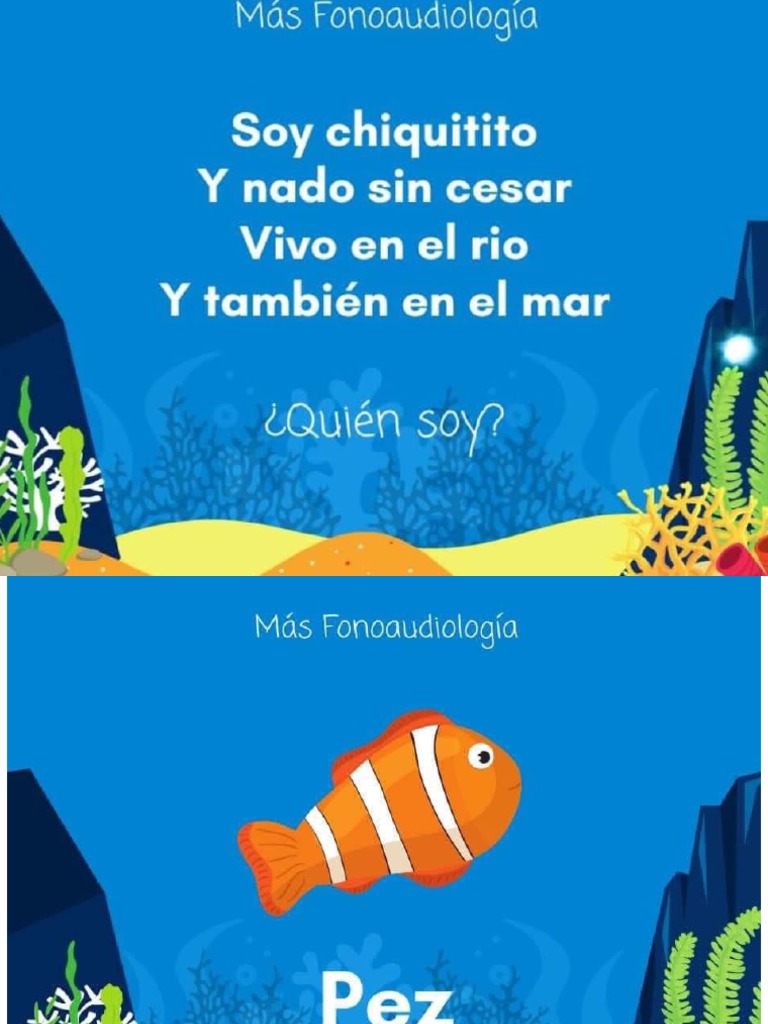 Adivinanzas Animales Del Mar | PDF