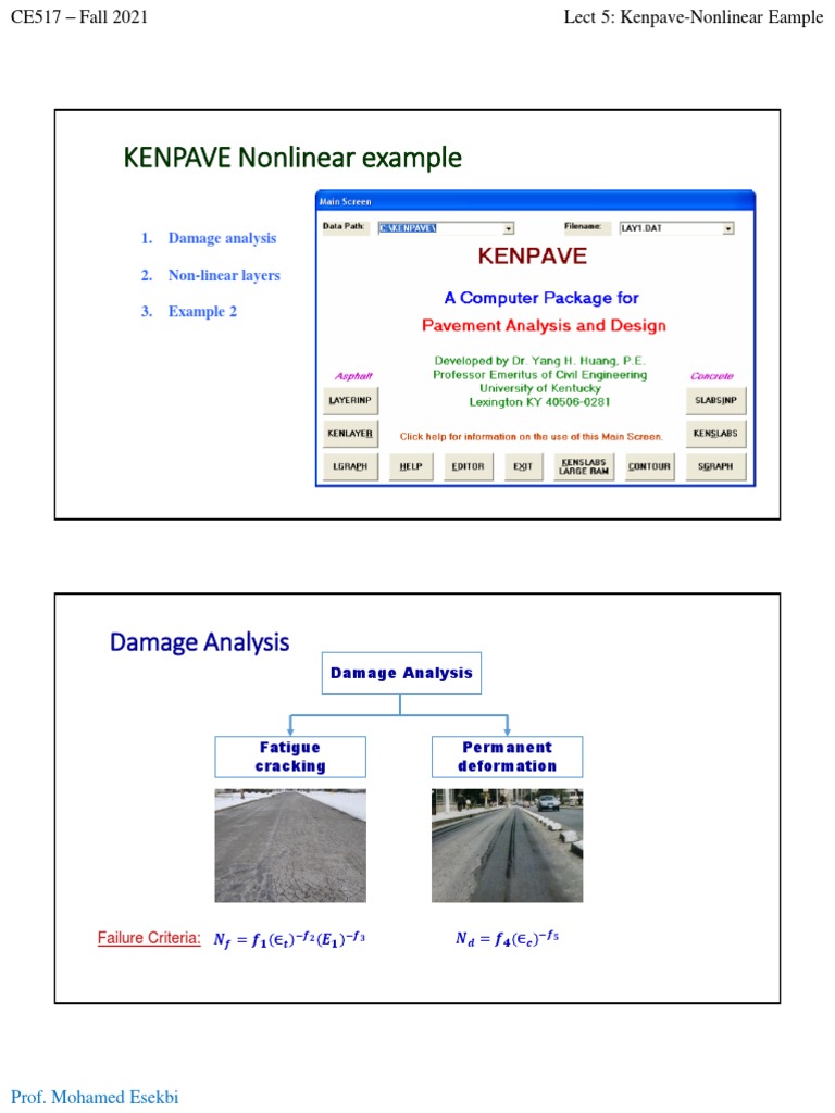 KENPAVE Nonlinear Analysis Guide | PDF | Young's Modulus | Deformation ...