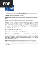 Sample Draft Resolution MUN | PDF | Humanitarian Aid | Aids
