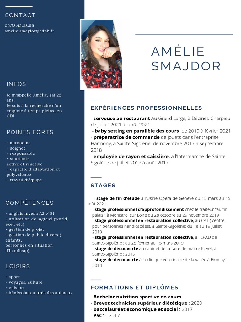 CV Amelie Smajdor | PDF