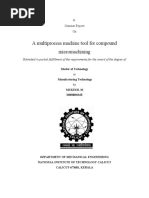 Multipurpose Mechanical Machine Project Report | PDF | Drill | Tools