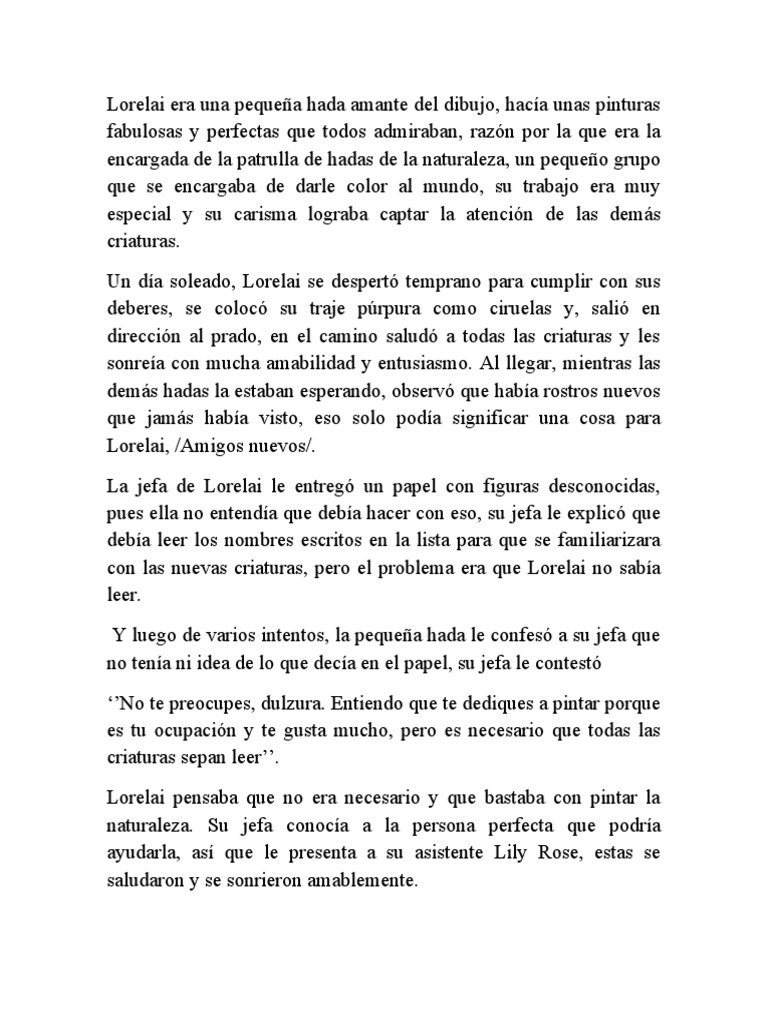 Lorelai, el hada que aprendió a leer | PDF