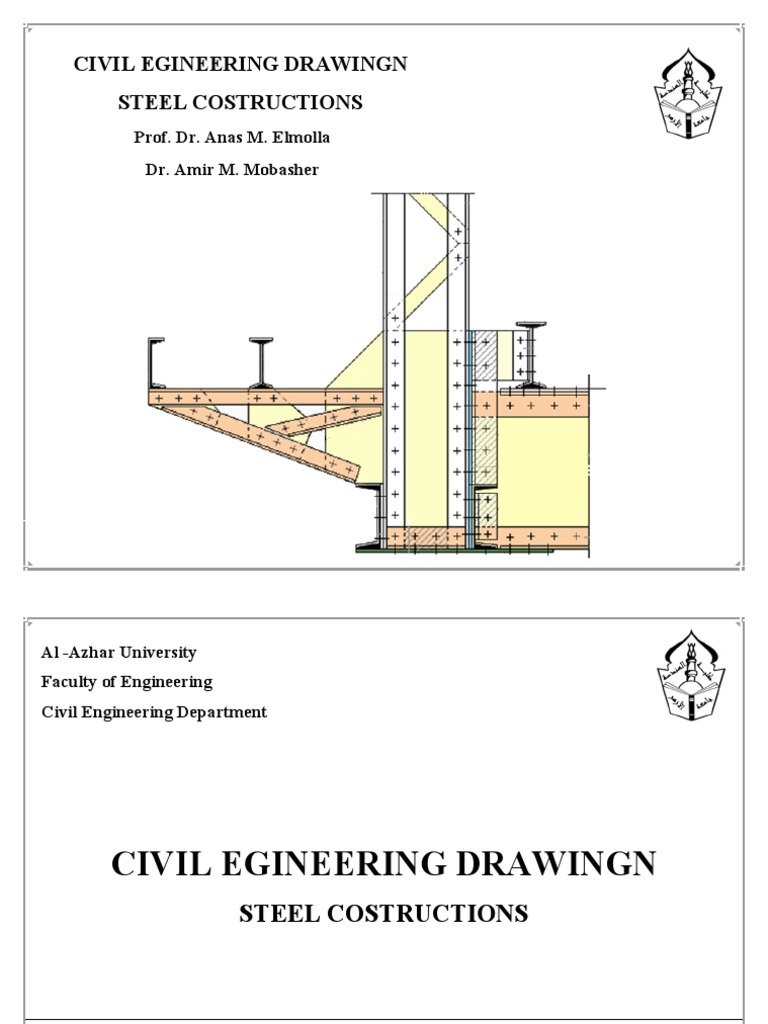 CIVIL EnGINEERING DRAWING - (Steel) | PDF
