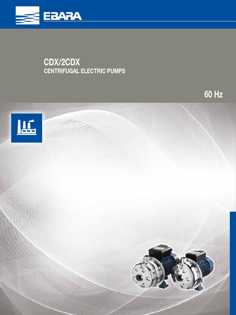 Catalogo 2CDX-CDX | PDF | Pump | Electric Motor