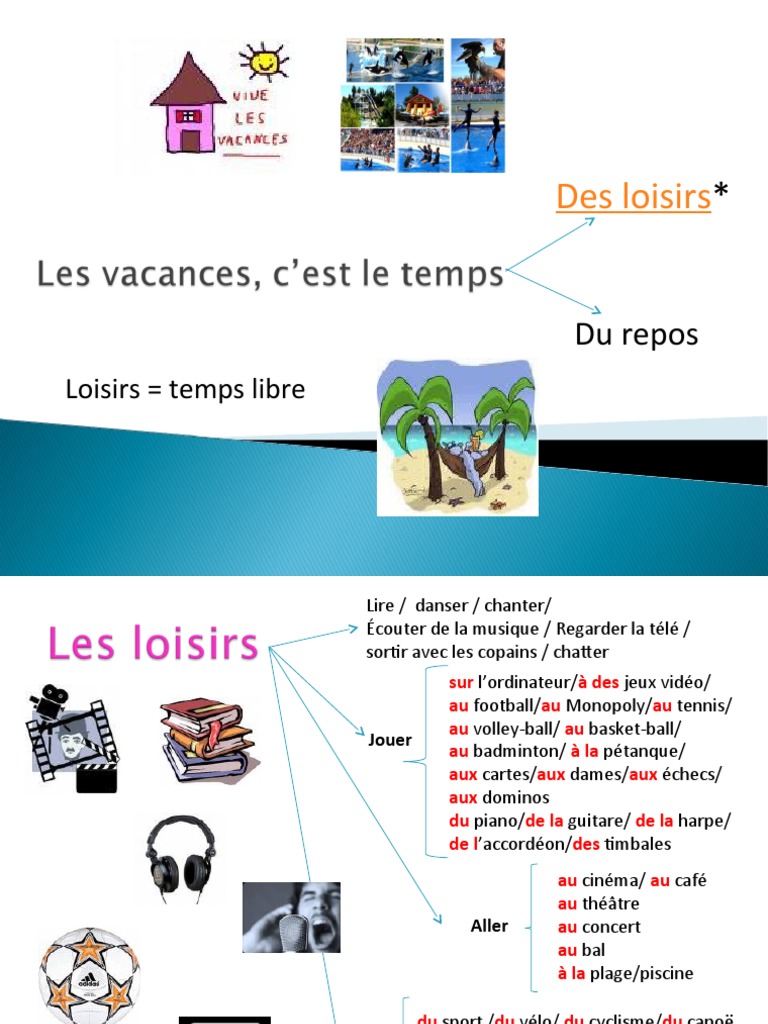 Les Loisirs Powerpoint | PDF