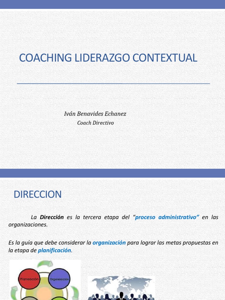 Coaching Liderazgo Contextual, Iván Benavides Echanez | PDF | Liderazgo ...