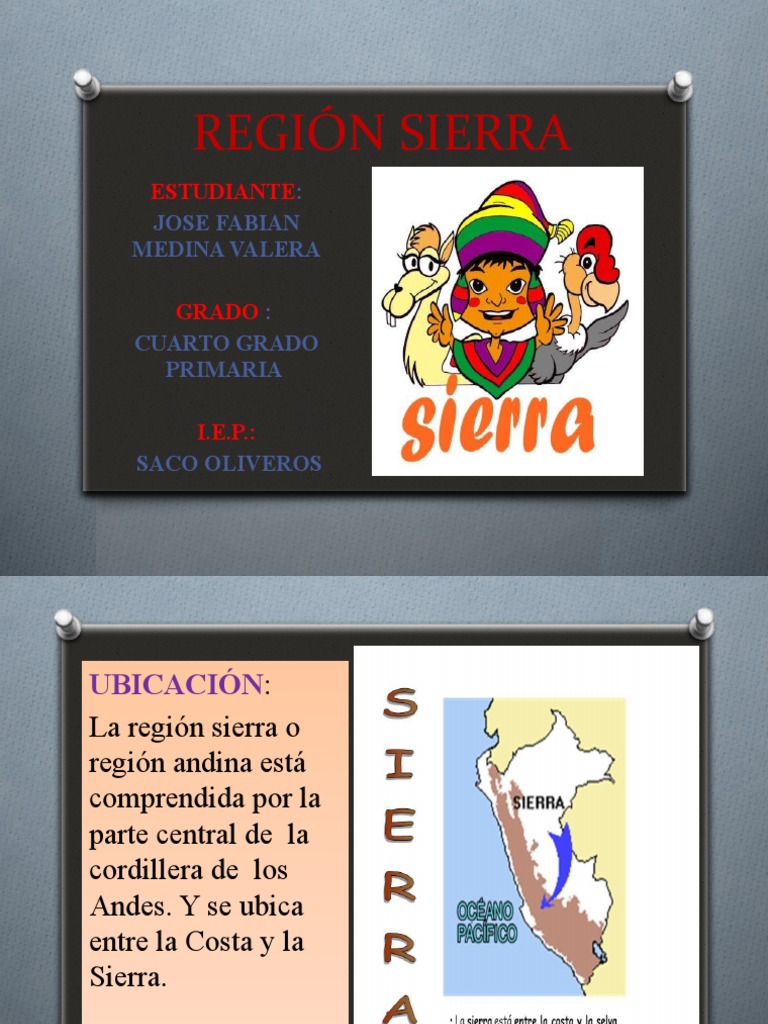 Ubicación y características de la Sierra | PDF