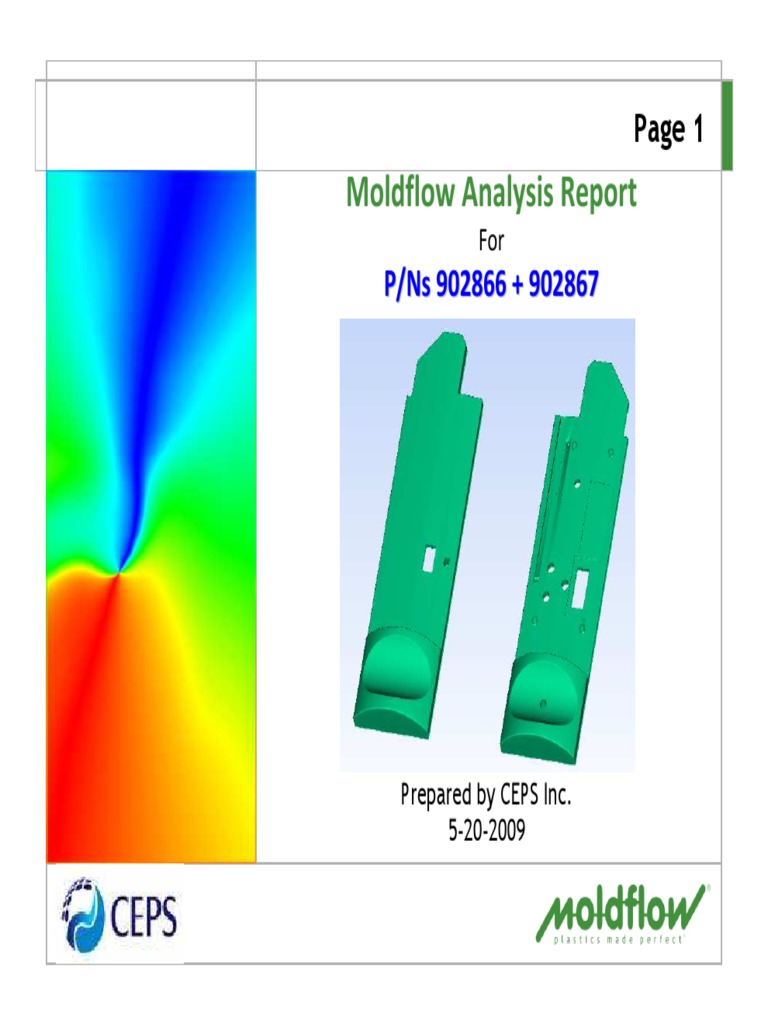 Sample Moldflow Report | PDF | Casting (Metalworking) | Construction