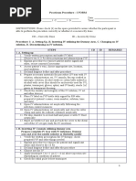 IV Insertion Checklist Competency | PDF | Intravenous Therapy | Health ...