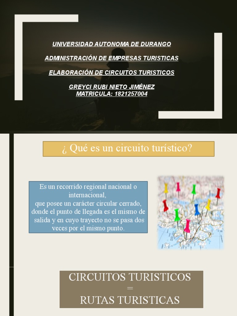 Circuitos Turísticos y Su Elaboración PRESENTACION TAREA 1 | PDF ...
