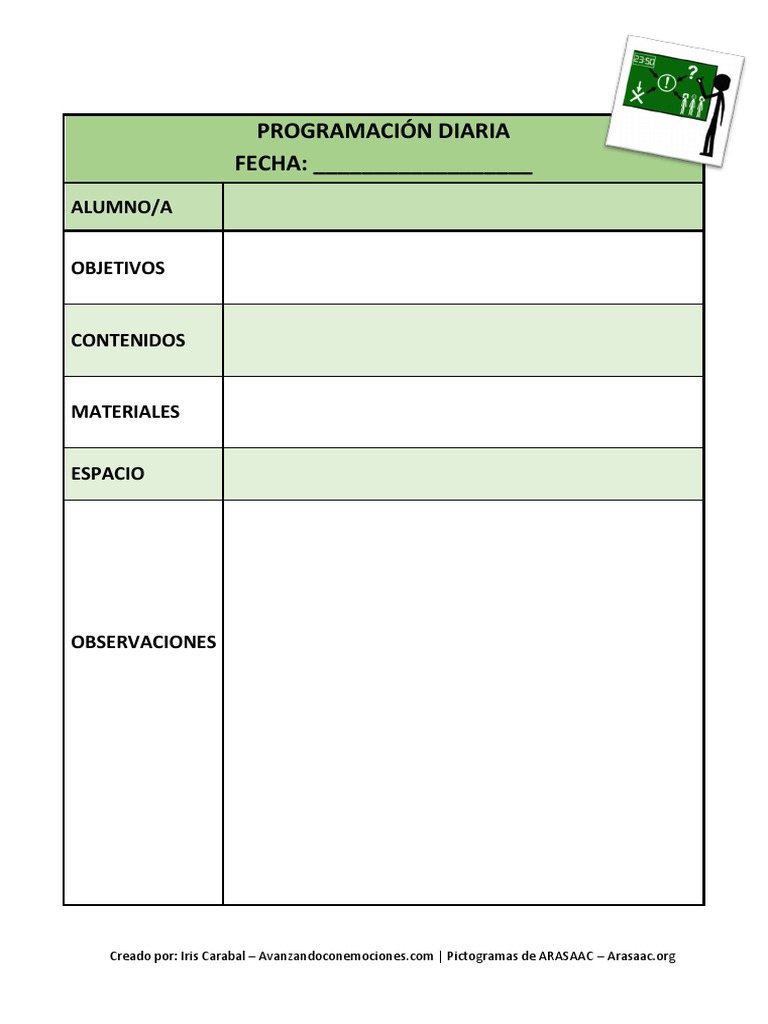 Programación Diaria Escolar | PDF